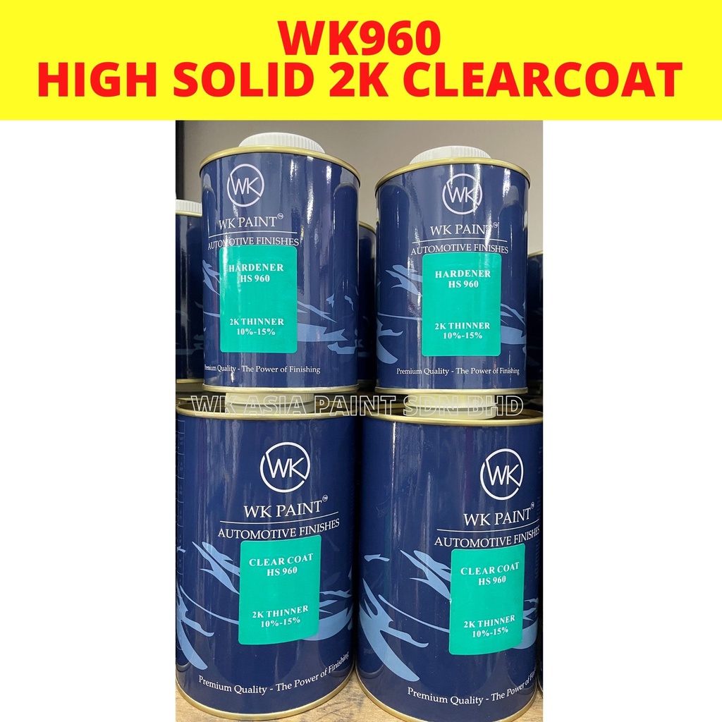 WK960 NEW 2K CLEARCOAT 2:1 HIGH SOLID CLEAR COAT 2:1 FOR CAR PAINT ...