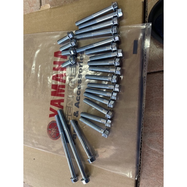 yamaha y15 y15zr Engine Screw Cover Enjin Skru Full Set screw casing ...