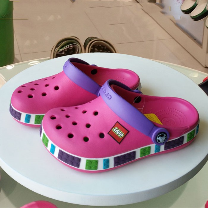 Crocs hole shoes LEGO girls' shoe | Shopee Malaysia