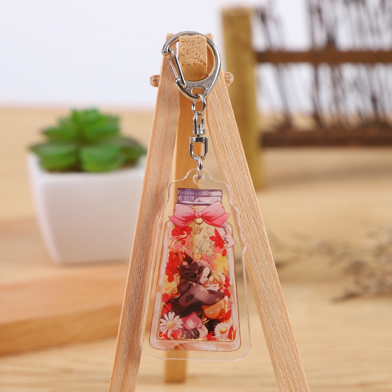 CP! Demon Slayer Couple Combination Keychain Kanawo Tanjiro Nezuko ...