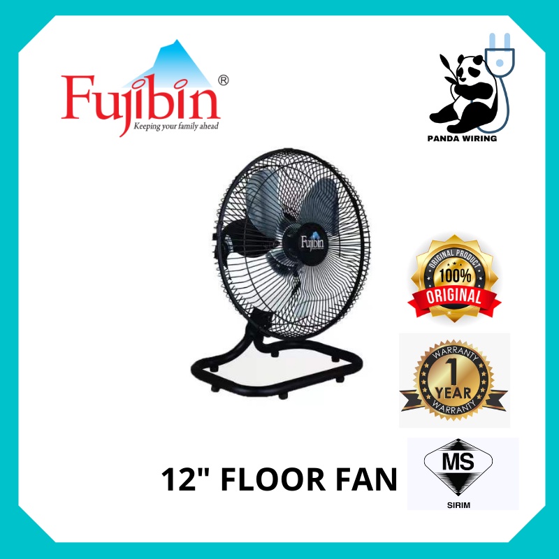 Fujibin FBP 12" #Floor Fan #Table Fan Kipas Lantai (4 Aluminum Blade ...