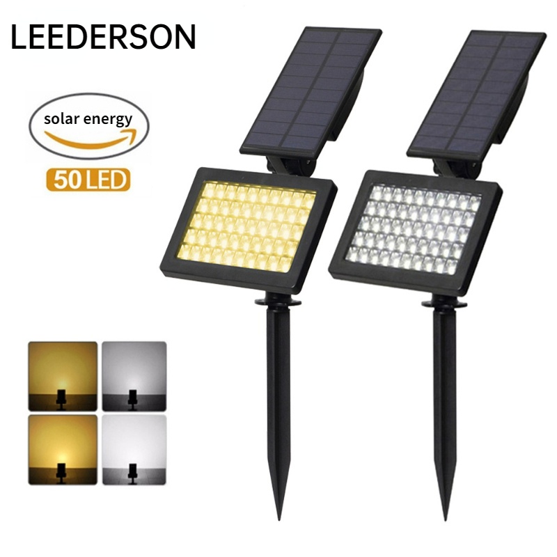 【READY STOCK】LDS New 50pcs LED solar spotlight with three gears ...