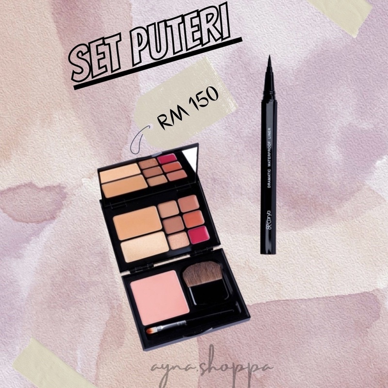 MAKEUP KIT + DRAMATIC LIQUID EYELINER | Shopee Malaysia