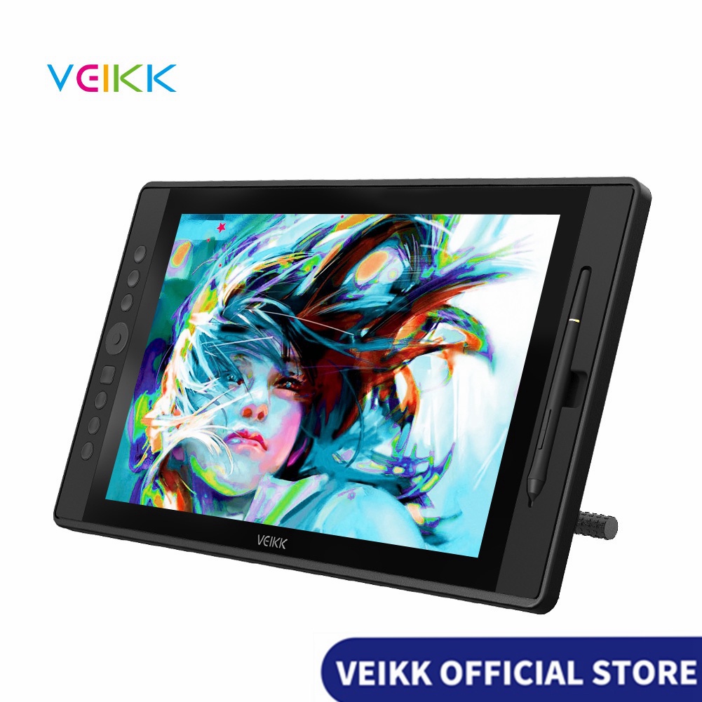 VEIKK 15.6" Pen Display Drawing Tablet VK1560 Graphic Drawing Monitor ...