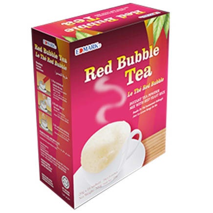 Edmark RED BUBBLE TEA INSTANT TEA POWDER MIX WITH RED YEAST RICE ...