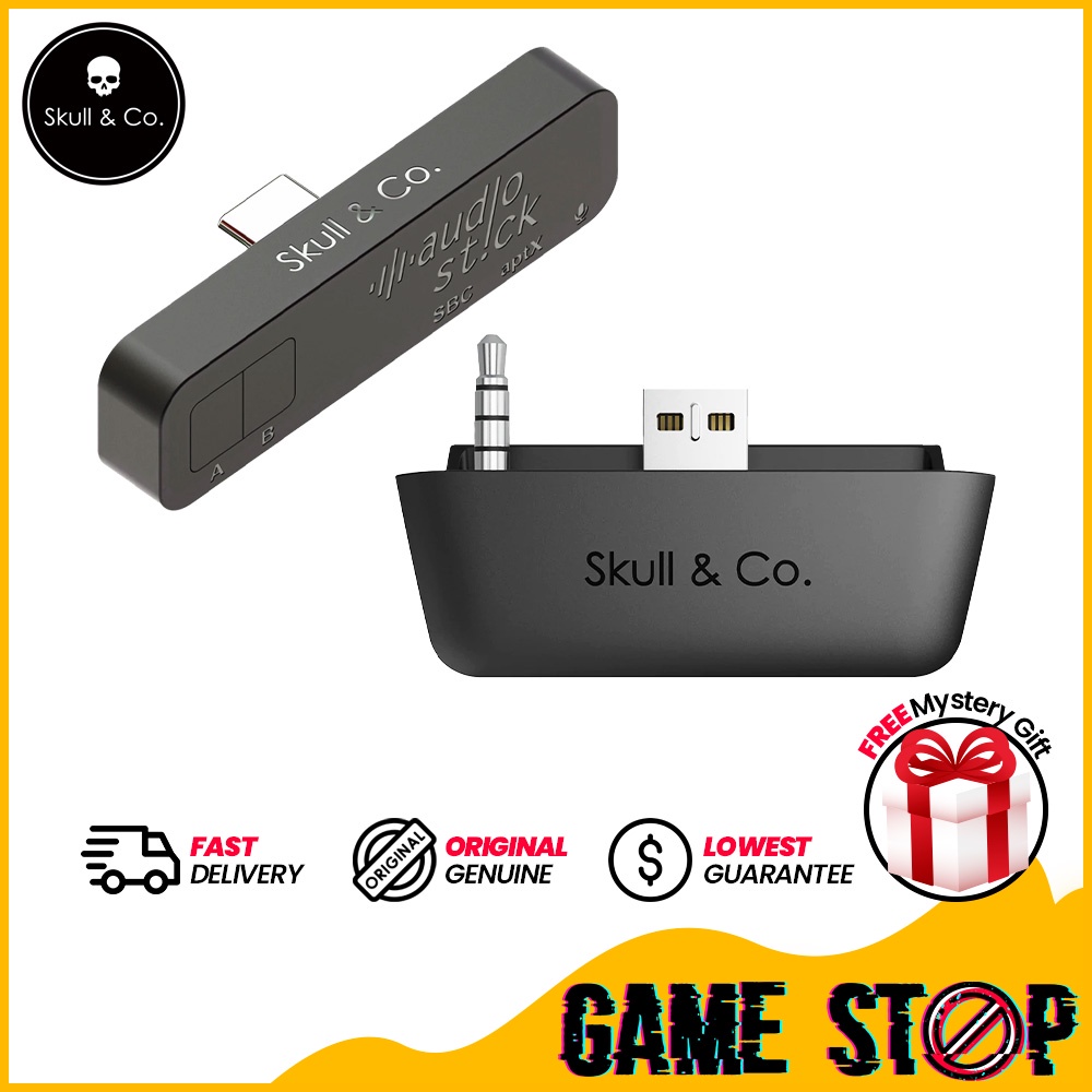 Skull & Co. AudioStick / AudioBox: Bluetooth 5.0 Transmitter for PS4 ...