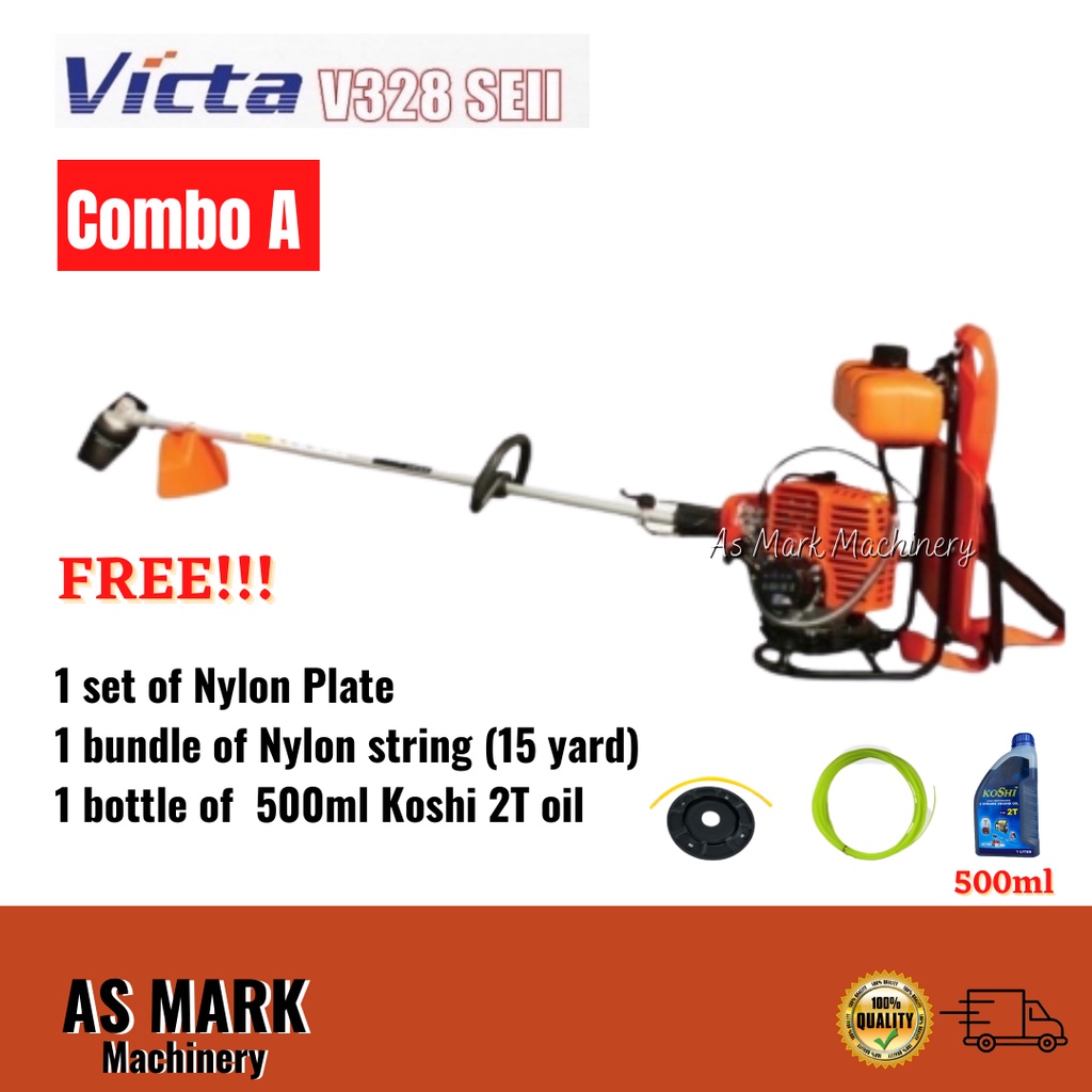 VICTA V328 SEII Backpack Brush Grass Cutter Machine Mesin Rumput Galai V328 SEII | Shopee Malaysia