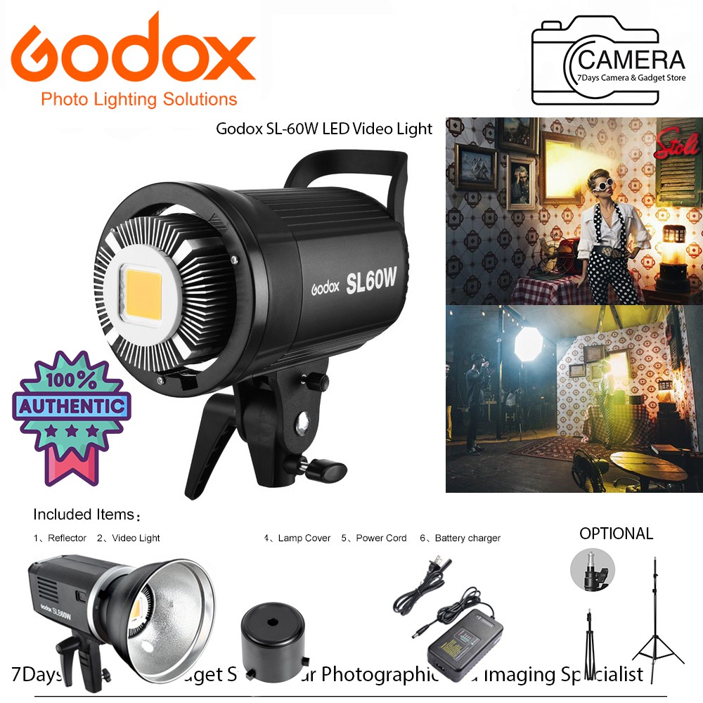 ( READY STOCK ) Godox SL-60 / SL60W / SL60 W LED Video Light ( Daylight ...