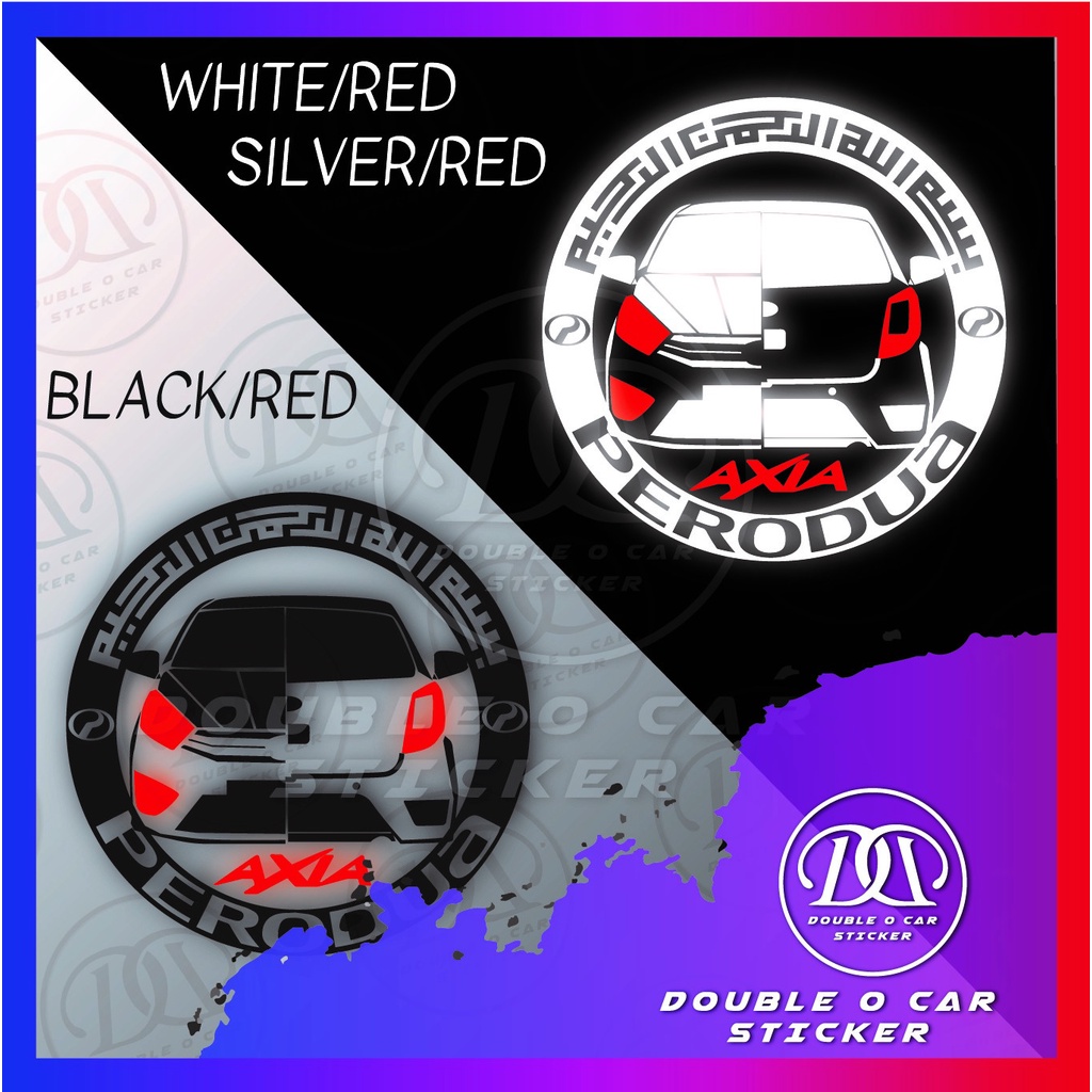[Ready Stock]Perodua Axia second model bismillah front rear sticker ...