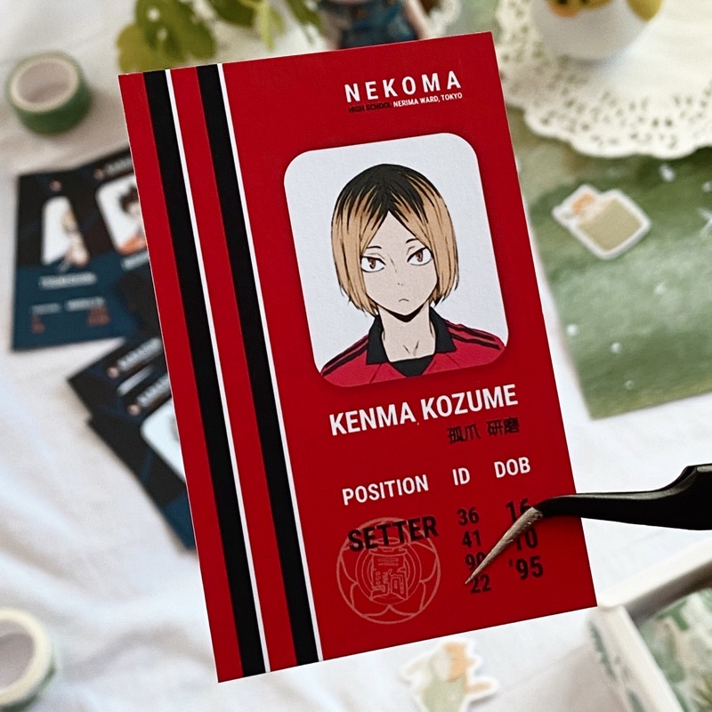 Haikyuu!! Student ID Cards [1] Artcard 260gsm | Shopee Malaysia