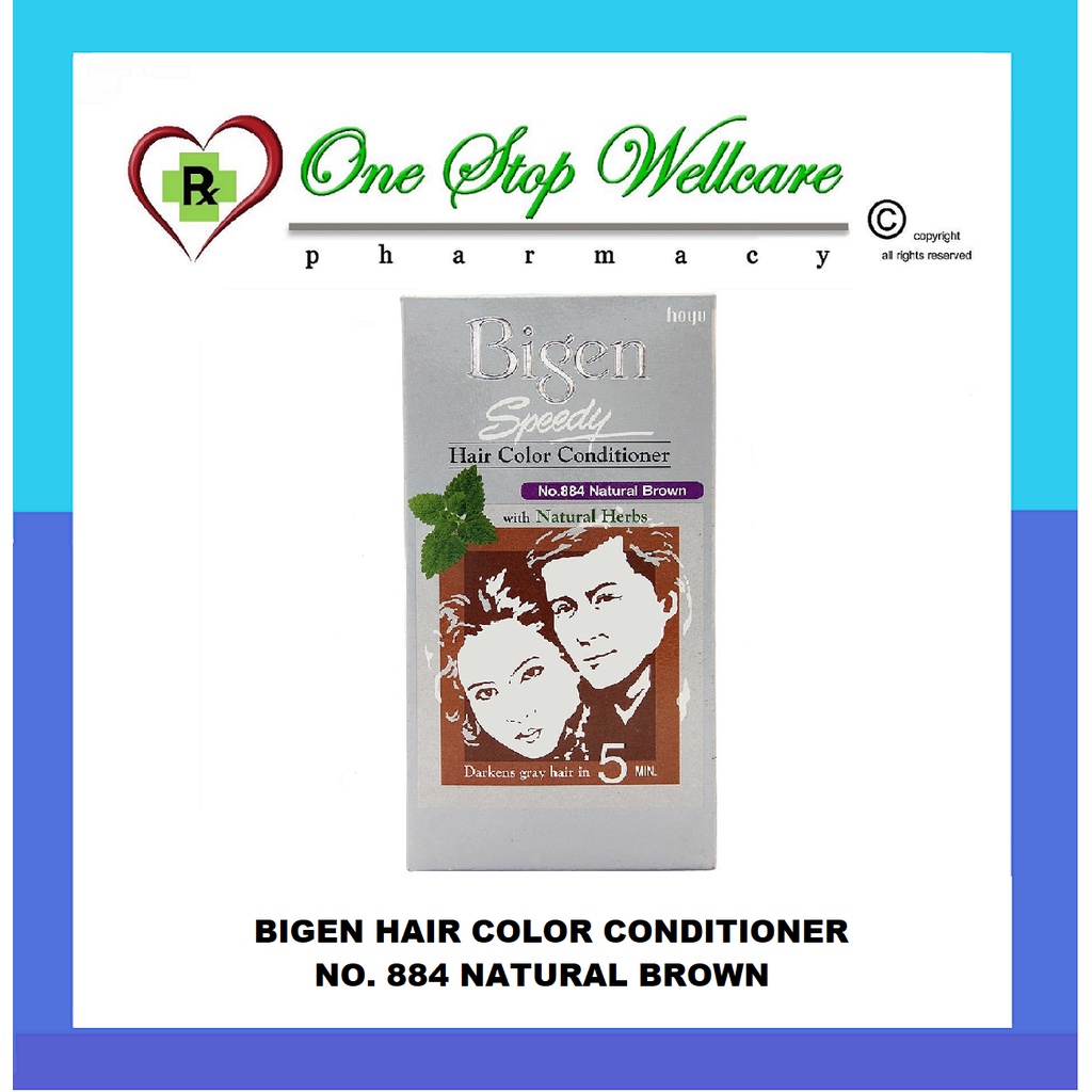 BIGEN SPEEDY HAIR COLOR CONDITIONER NO 884 NATURAL BROWN | Shopee Malaysia