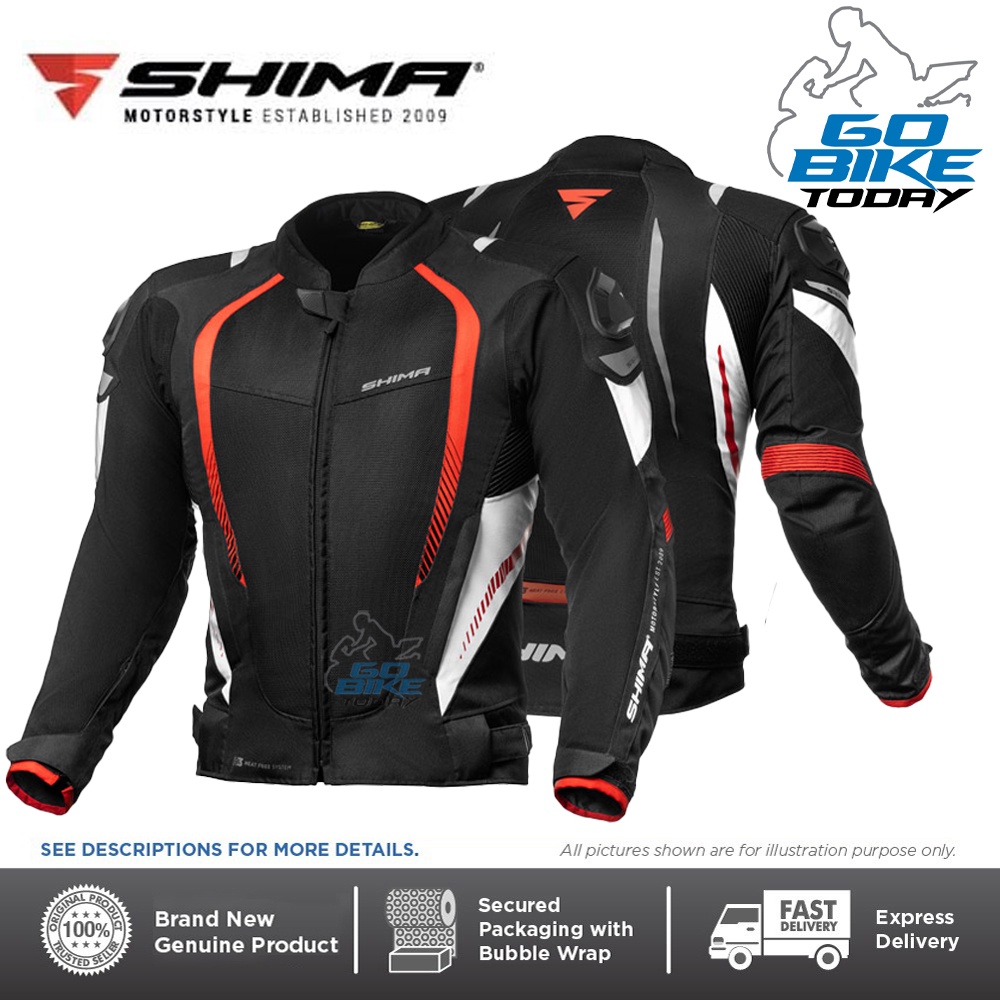 Shima Men Jacket Mesh Pro (BLACK & RED) | Shopee Malaysia