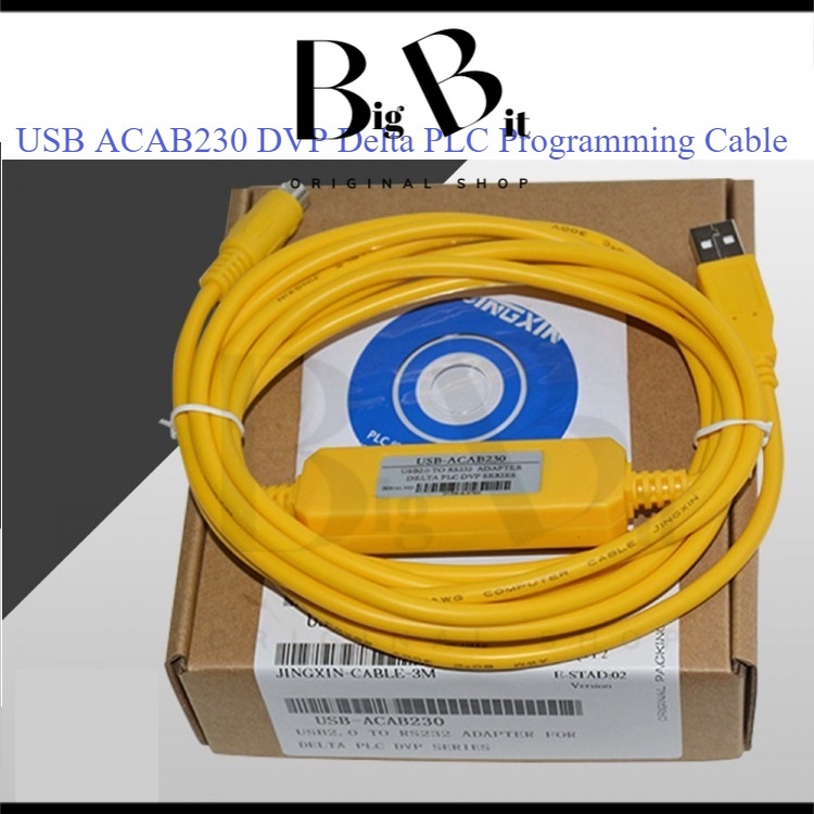 Bigbit USB ACAB230 USB Interface Delta PLC Programming Cable Delta DVP ...