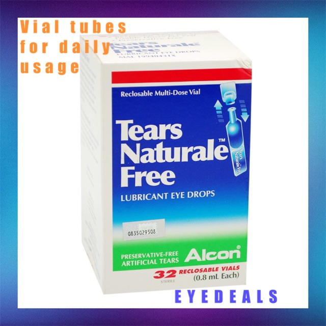 Alcon Tears Naturale Free daily -32 vials per box | Shopee Malaysia