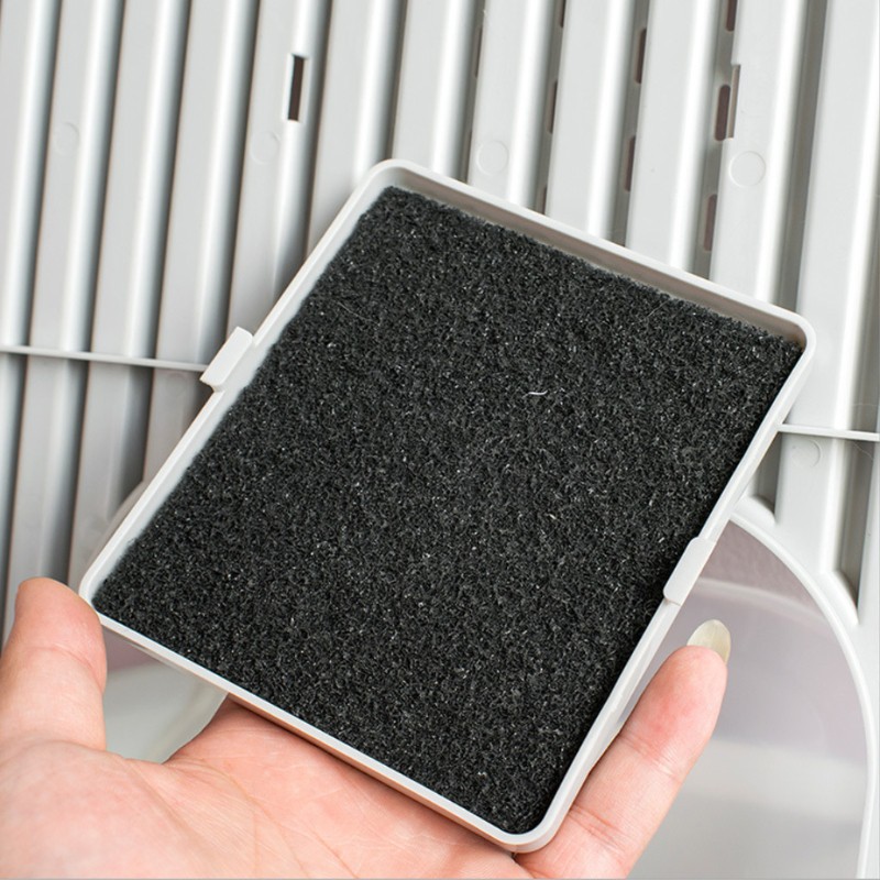 5 Pcs Activated Carbon Filter Cotton for Cat Litter Boxes Cleaner ...