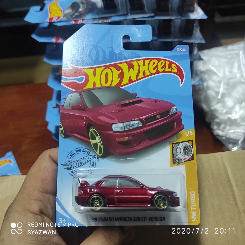 HOTWHEELS 98 SUBARU IMPREZA 22B STi-Version(Maroon) | Shopee Malaysia