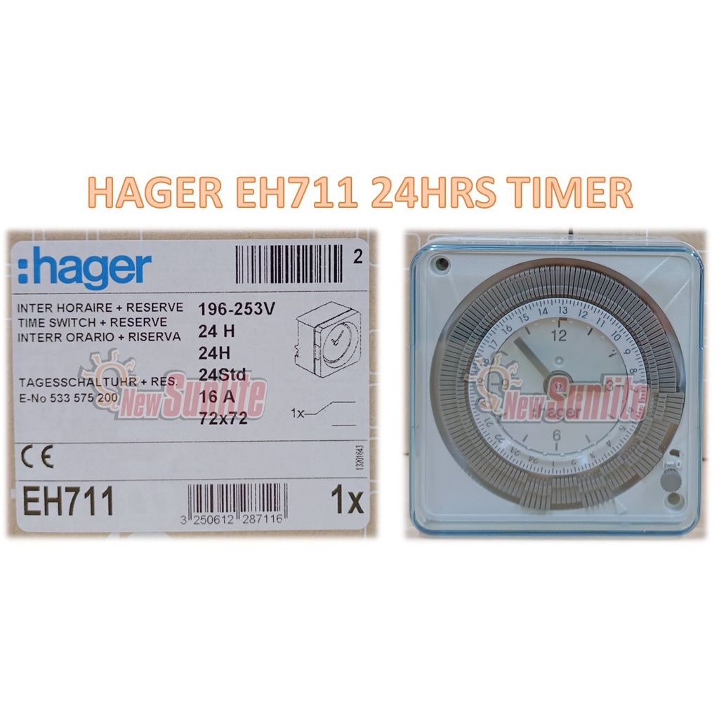 [READY STOCK] 24hrs Analog Time Timer switch EPS ET-24HR/Hager EH711 ...