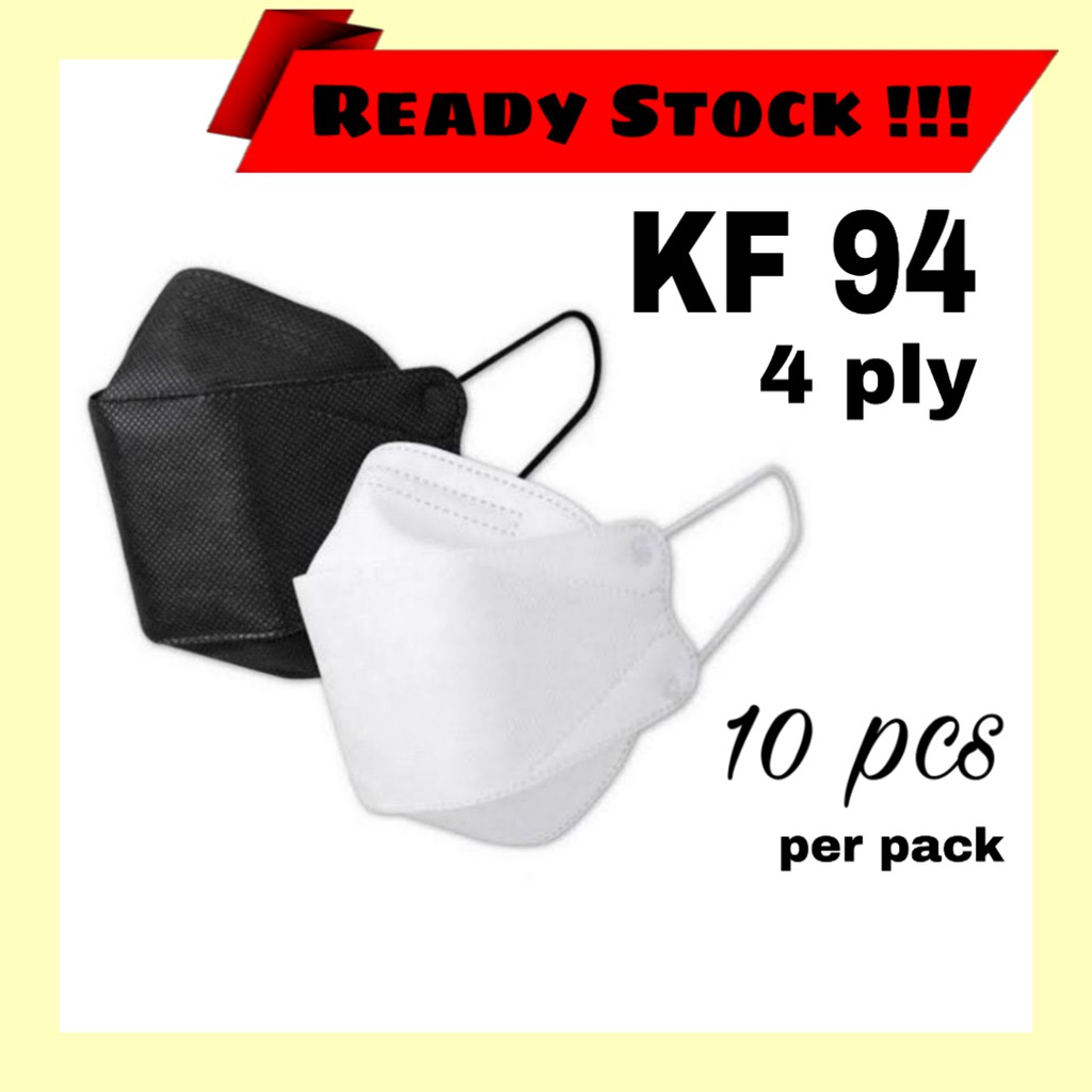 [Ready Stock] KF94 Mask Fish-Shaped Popular Color Korean Masks 4 Layers ...