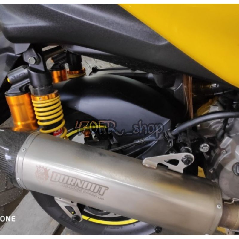 Xmax hugger, fender under Xmax 250cc. Xmax 250 and 300 cc rear fender ...