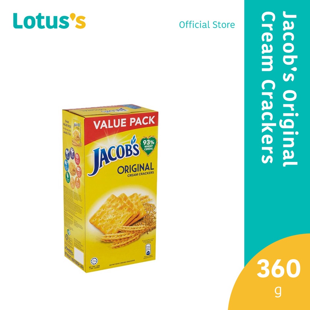 Jacob's Original Cream Crackers 360g | Shopee Malaysia