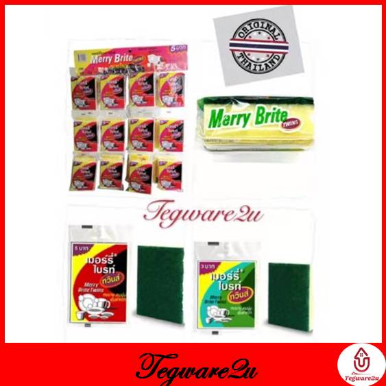 Merry Brite Dishwashing Sponge from Thailand | Shopee Malaysia