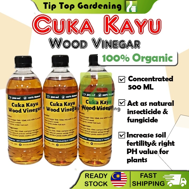 Growell Cuka Kayu 100% organik & asli tanpa campuran anti serangga & kulat pokok baja Wood ...