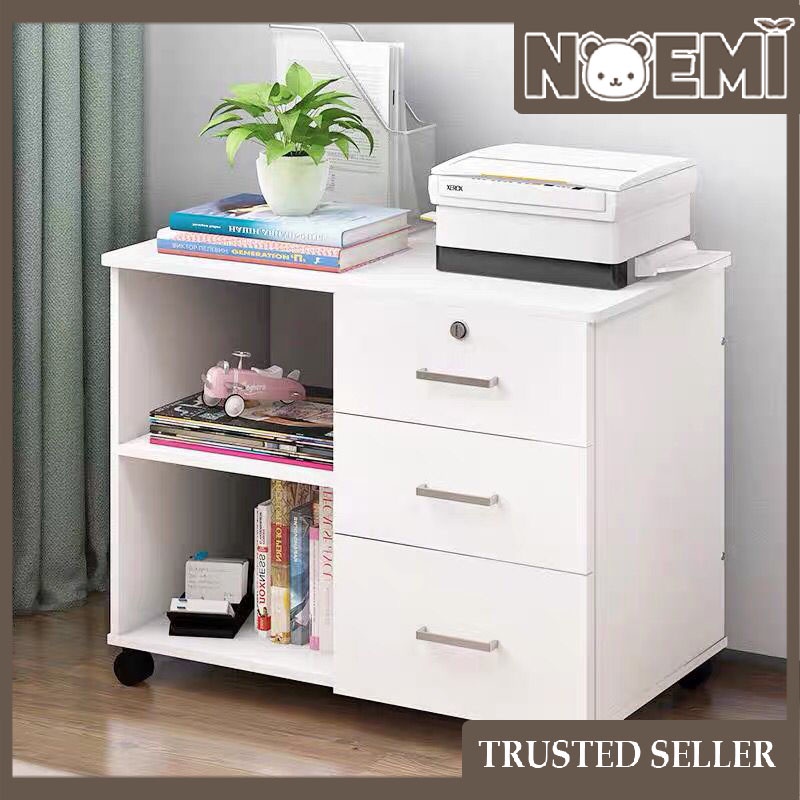 NOEMI 3 Tier Drawer Cabinet Removable 3 Lock Drawer File Cabinet 3 Tier ...