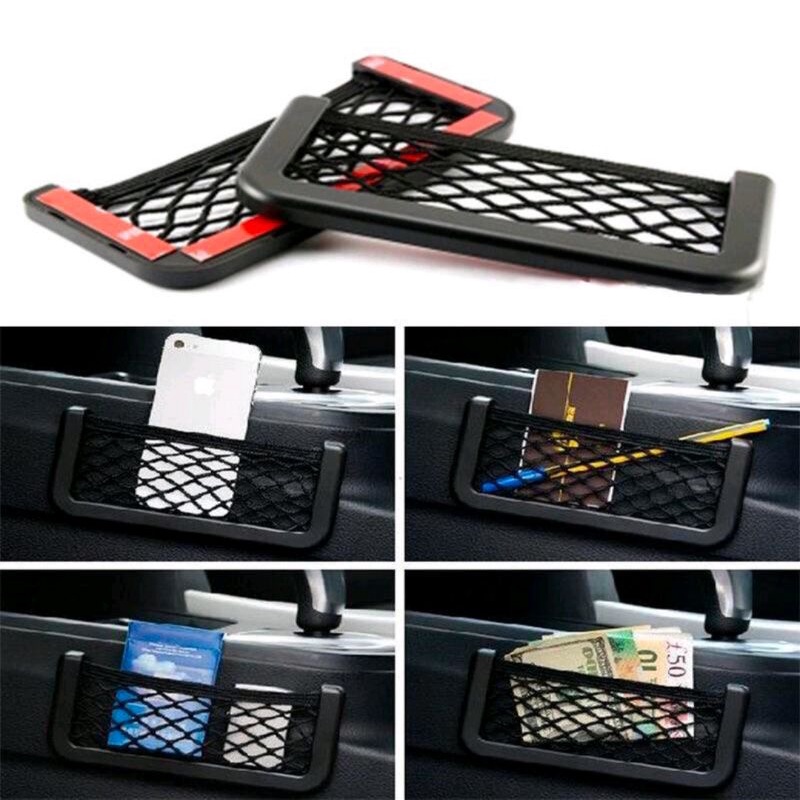 Car Seat Back Side Pocket Organizer Storage Net Bag Phone Holder TNG ...