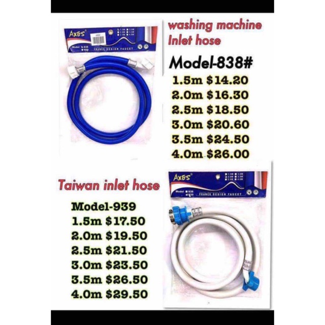 [100% ORIGINAL] AXES HEAVY DUTY WASHING MACHINE INLET HOSE (MADE IN ...
