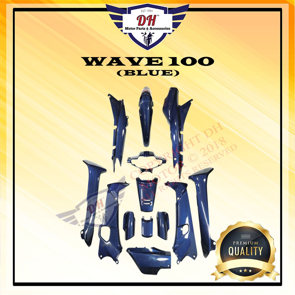 WAVE 100 COVER SET (BLUE) FULL SET | Shopee Malaysia