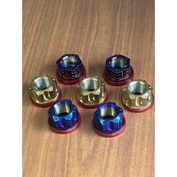 M16 Ti Nut NVX155 Aerox155 Nmax Xmax Avantiz Rear Wheel Shaft Nut Screw ...