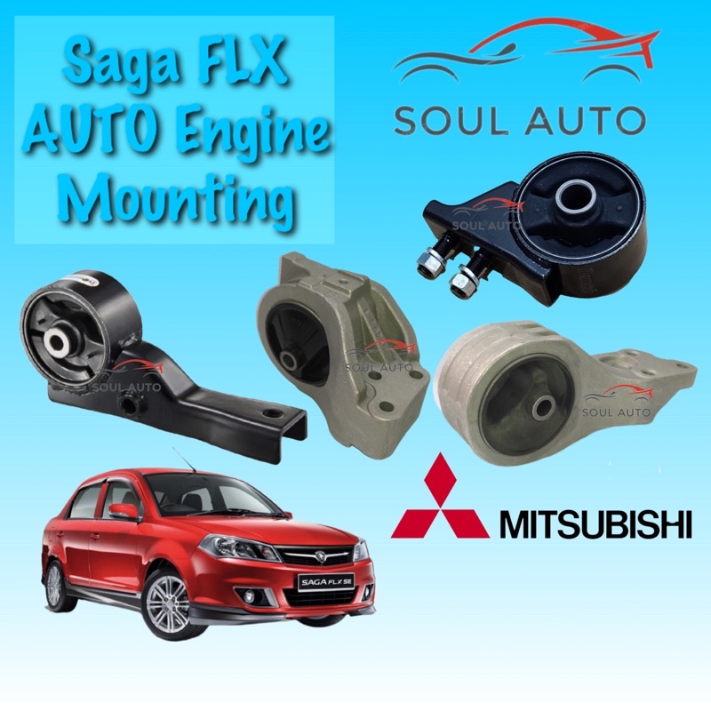 Proton Saga SV FLX 1.3cc & 1.6cc AUTO Engine Mounting Set 4pcs | Shopee Malaysia