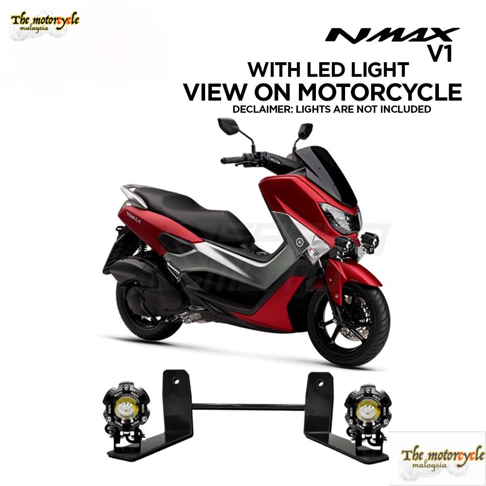 SPORT LIGHT BRACKET NMAX V1 MINI DRIVING LIGHT LED BRACKET HOLDER HEAVY ...