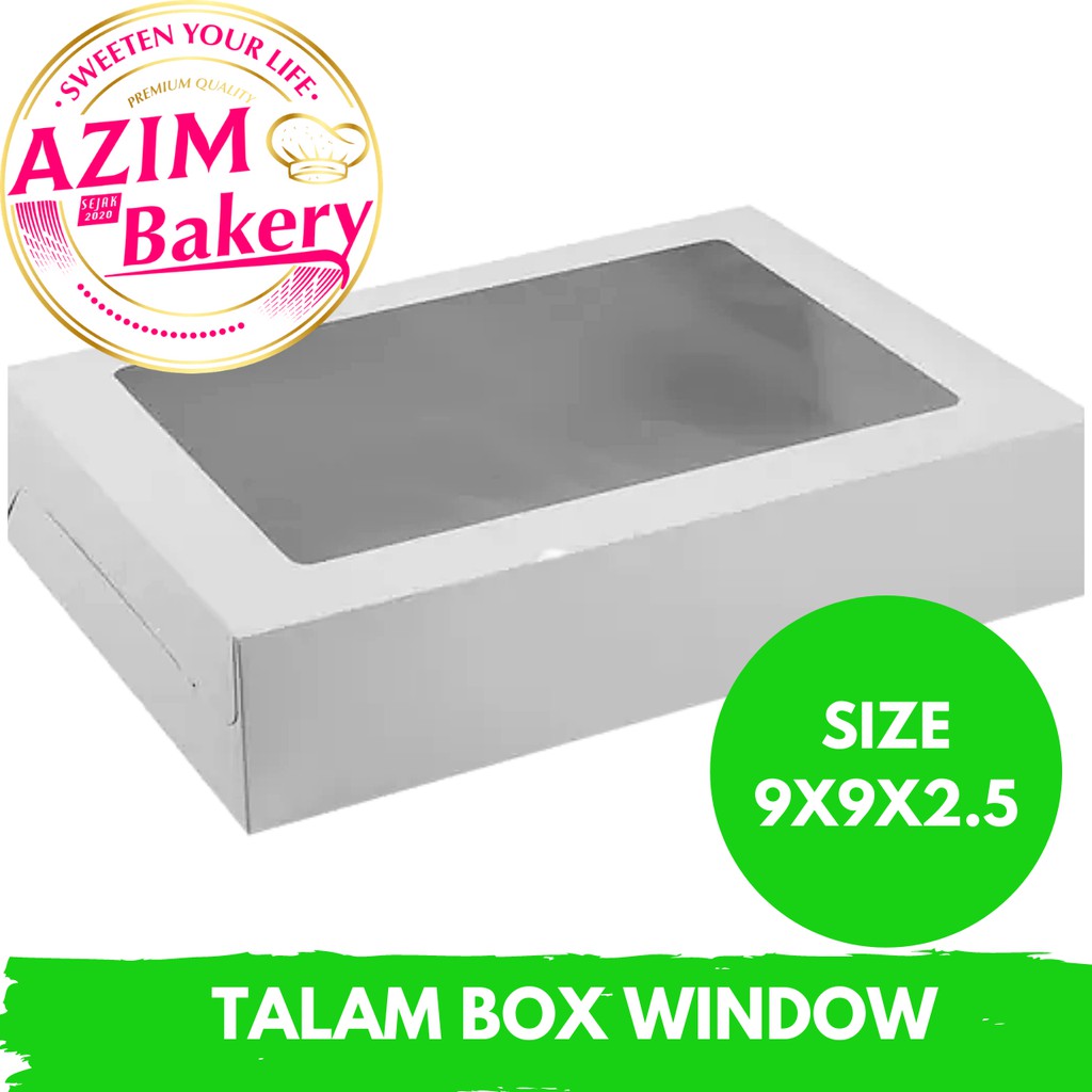 ART CARD TALAM BOX WINDOW (3PCS) KOTAK KUIH TALAM | KOTAK KUIH LAPIS ...