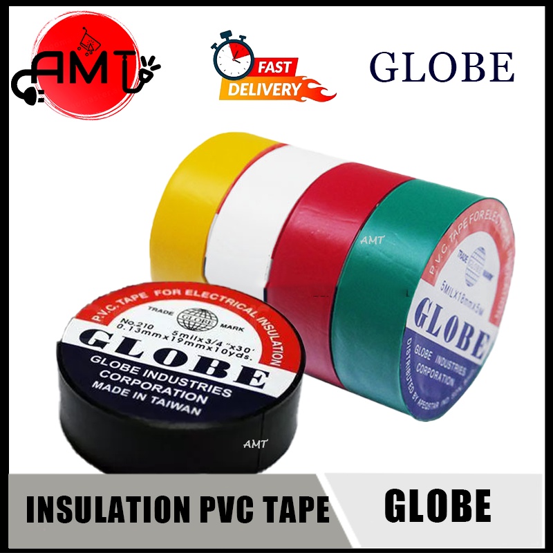 GLOBE 10PIECES PVC ELECTRICAL TAPE INSULATING TAPE WIRING TAPE SEAL ...