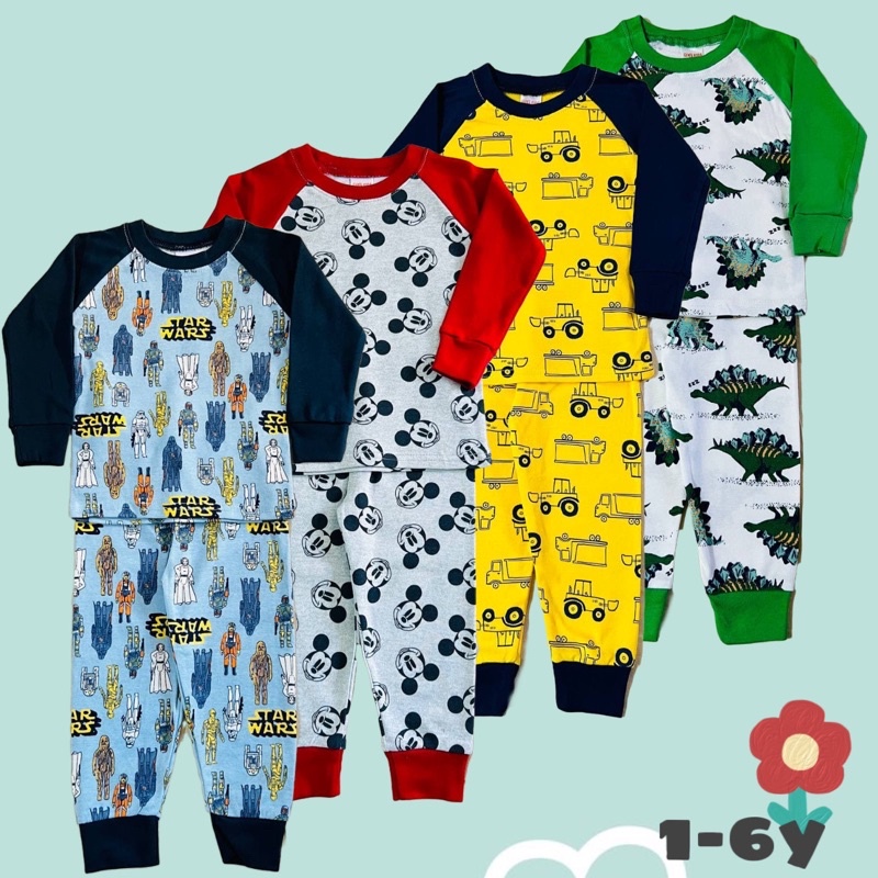 🔥Ready Stock🔥 Gyms Kids Long Sleeve Pajamas 1 to 5 Years | Shopee Malaysia