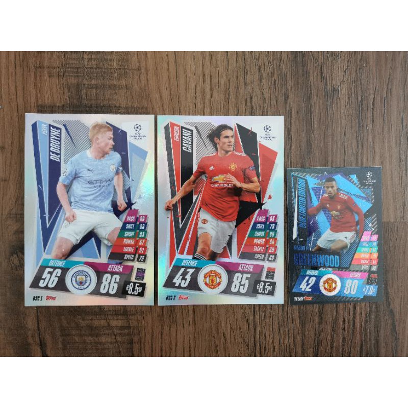 Match Attax Extra UCL 2020/21 - KDB, Cavani and Neuer XL Shiny Card | Shopee Malaysia