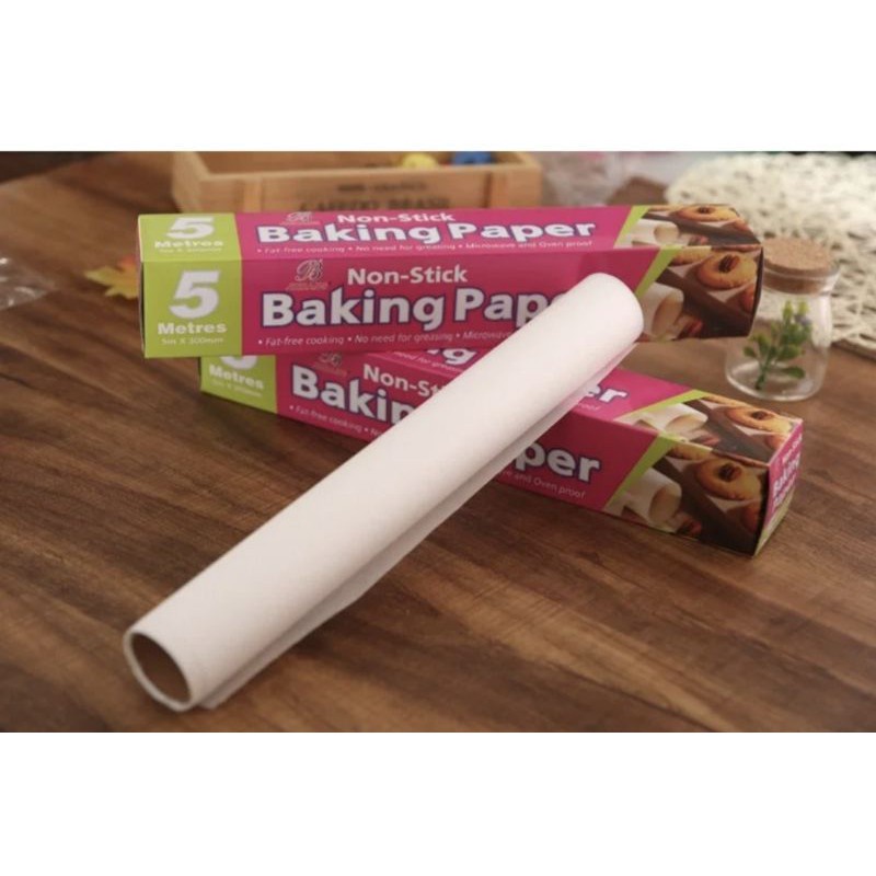 Non-Stick Baking & Cooking Paper Roll Household Size 30CM x 5M | Shopee ...