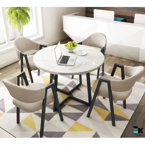 Simple Office Reception Meeting Table and Chair Coffee Shop Table (1 ...