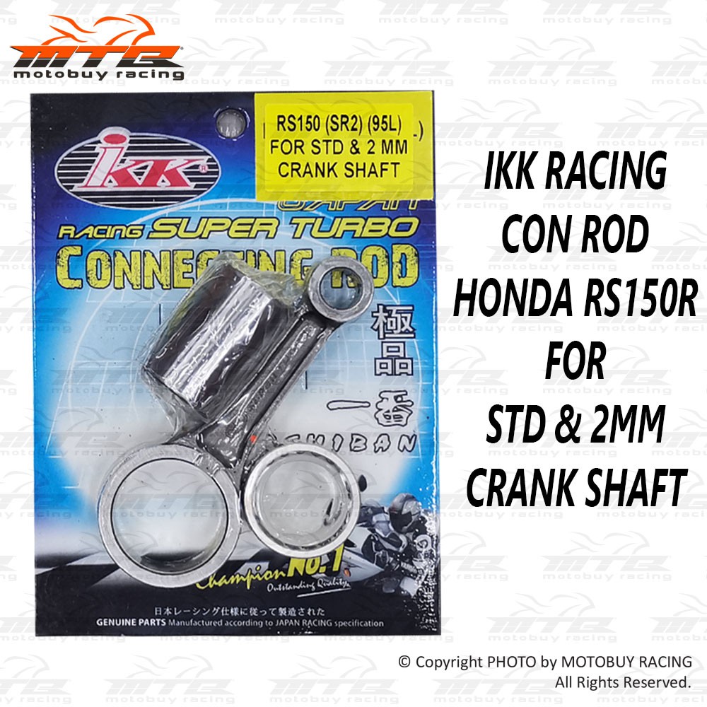 IKK HEAVY DUTY RACING CON ROD FOR HAONDA RS150R (FOR STD & 2MM CRANK ...