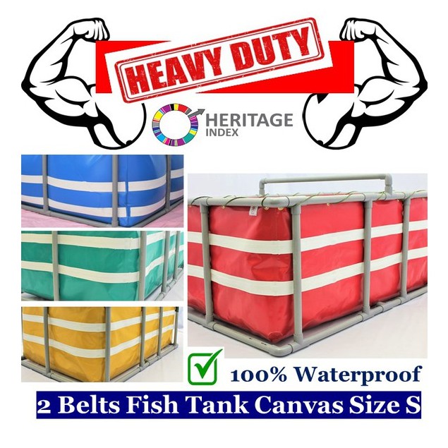 2 Belts Size S Super A Fish Tank Canvas Heavy Duty Nylon Pool Lining ...