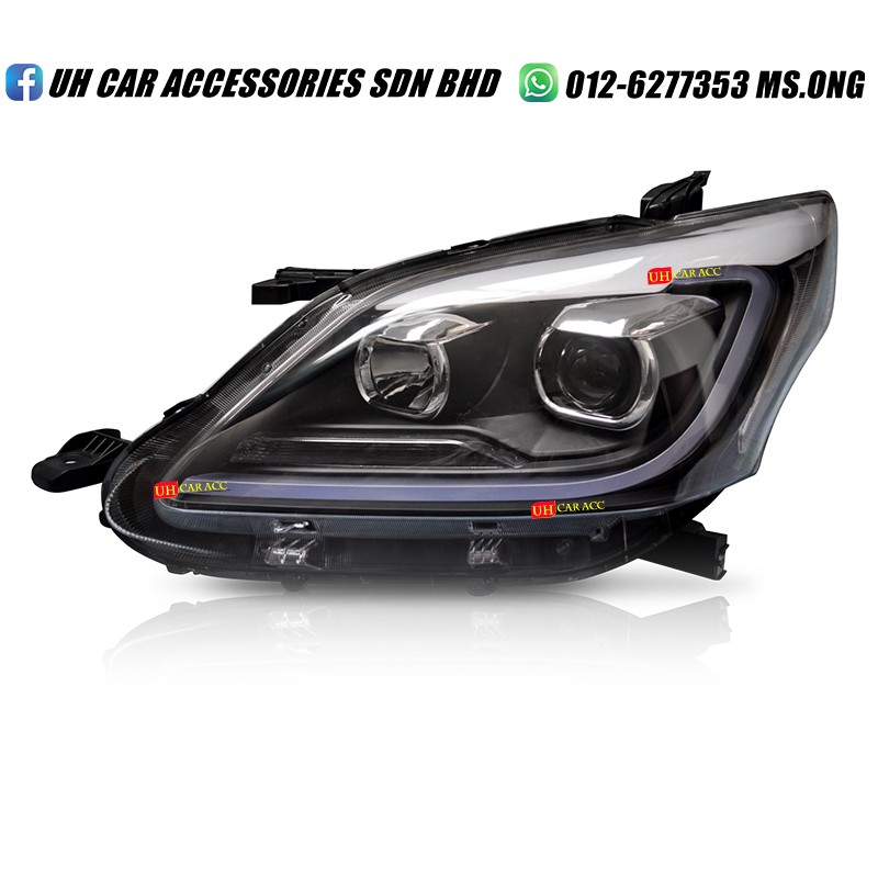 Toyota Innova 2012-2015 LED Light Bar Headlamp Light Lamp Head Lamp ...