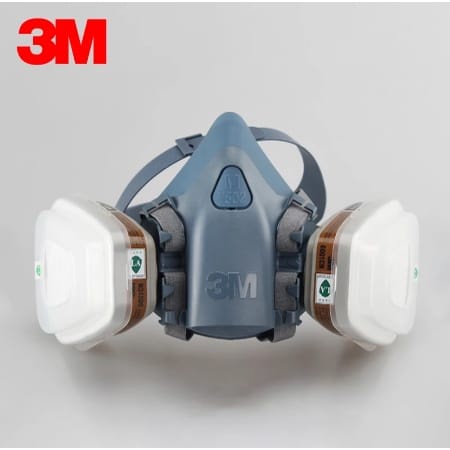 3M 7502 REUSABLE HALF FACEPIECE SILICONE RESPIRATOR MASK MEDIUM SIZE ...