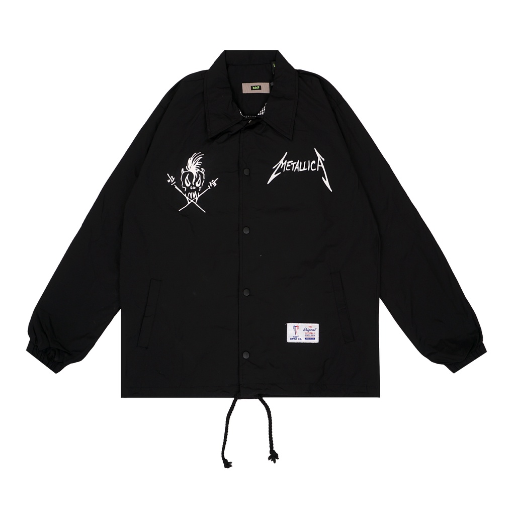 Coach WINDBREAKER BLACK METALLICA SKULL Jacket | Shopee Malaysia