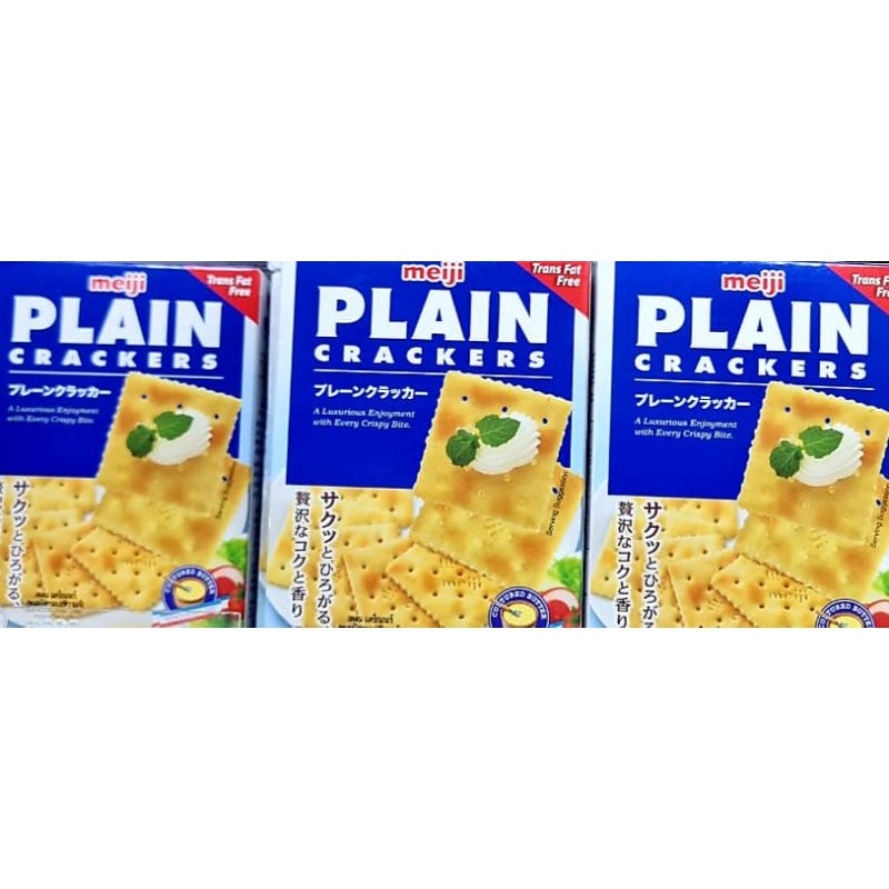 26g x 4packets 🇯🇵 MeiJi Plain Crackers Halal | Shopee Malaysia