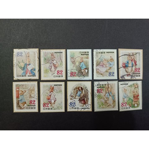 [JS016] Peter Rabbit stamp 10v Japan Cartoon Stamp Stamps Collection ...
