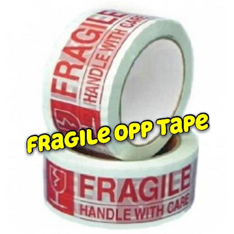 Fragile Tape OPP Adhesive Tape 48 MM x 50M Packaging Box Tape | Shopee Malaysia
