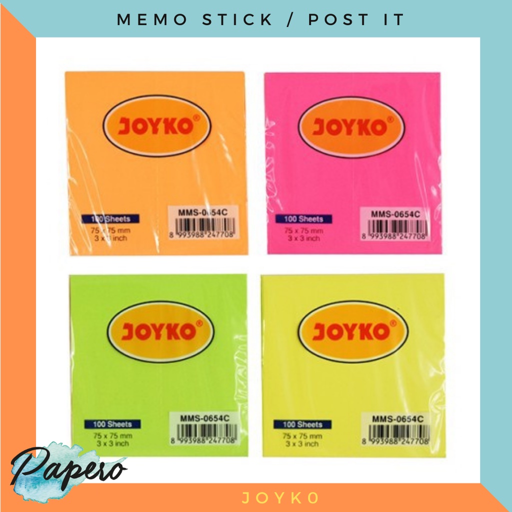 Paper Memo Stick / Post It / Sticky Notes | Shopee Malaysia