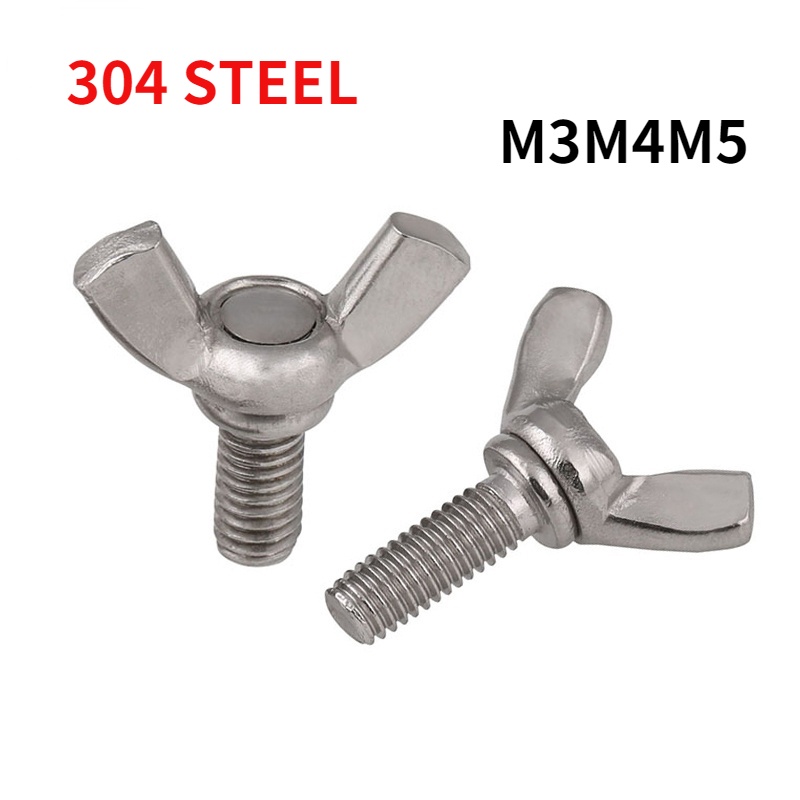 [M3 M4 M5] 304 stainless steel butterfly bolt/butterfly screw/Yuanbao ...