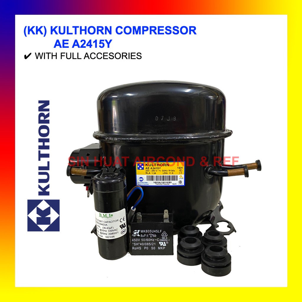 KULTHORN 1/2HP COMPRESSOR AE A2415Y / KULTHORN AEA2415Y / KULTHORN 2415 ...